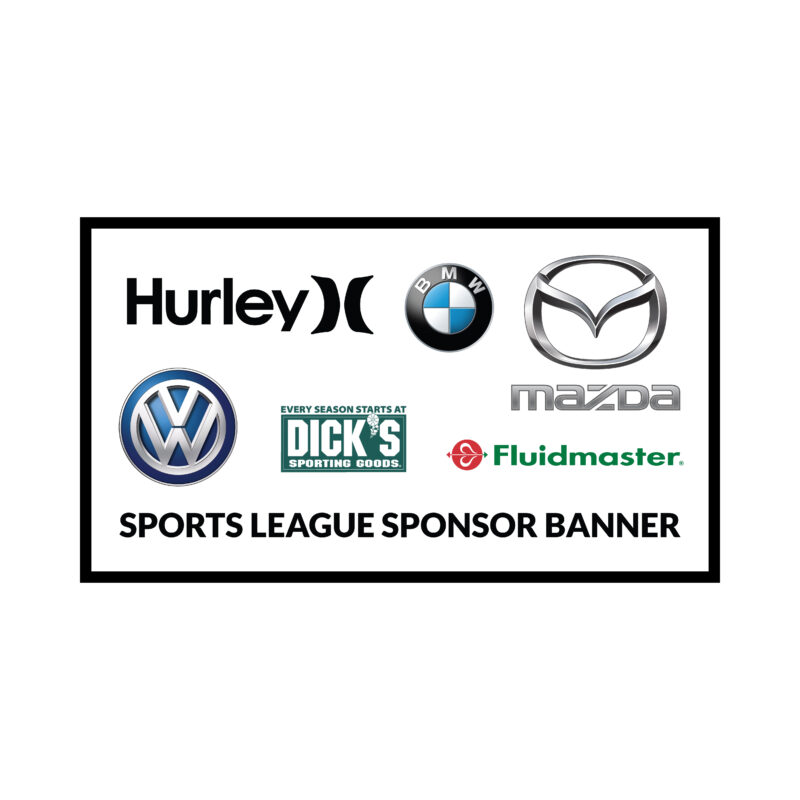 Custom League Sponsor Banner - Your Logo Here - 8ft x 4ft - Got Fanwear